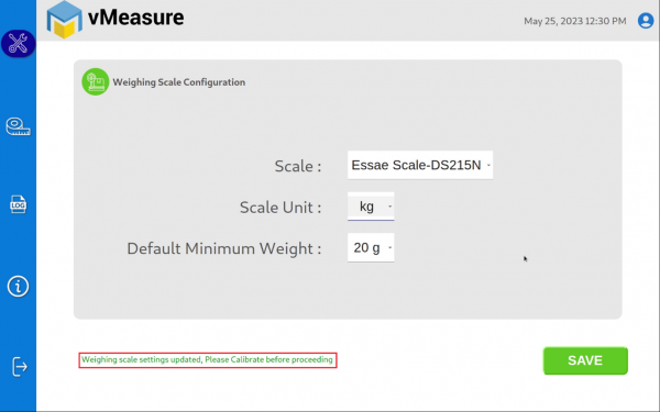 Integrating Essae Scale-DS215N Weighing Scale with vMeasure