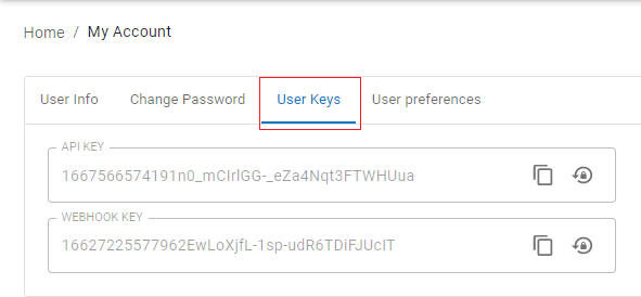 Webhook Keys | vMeasure Forge