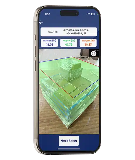 Handheld Dimensioner: vMeasure Mobile Dimensioner