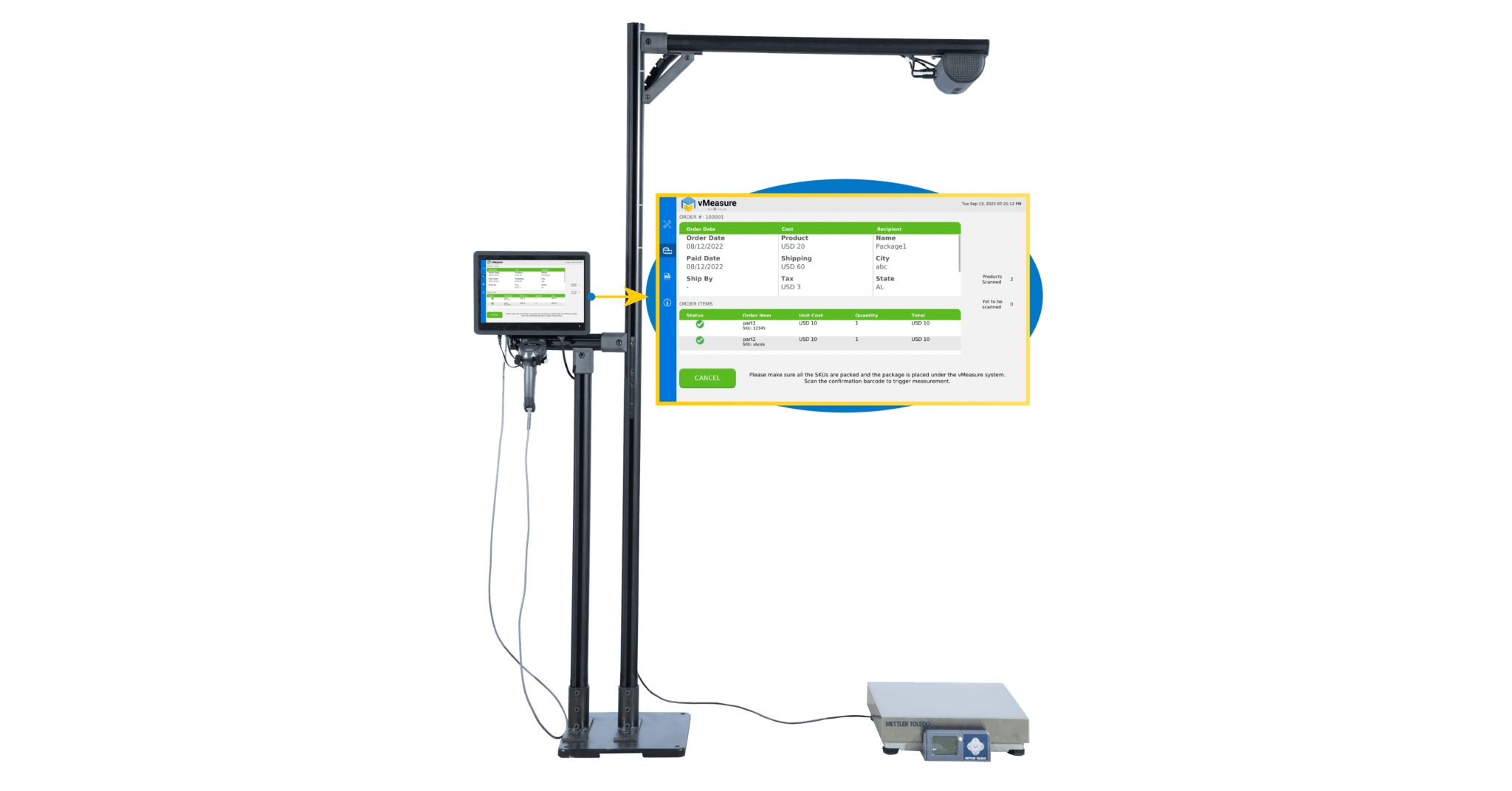 Save Shipping Costs for OEM Distributors with Dimensioning System